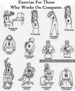 Exercise For Those Who Works on Computer - Health Blog Centre Info